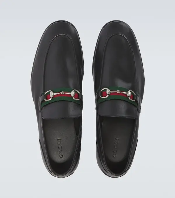 Gucci Horsebit Leather Loafers - Black