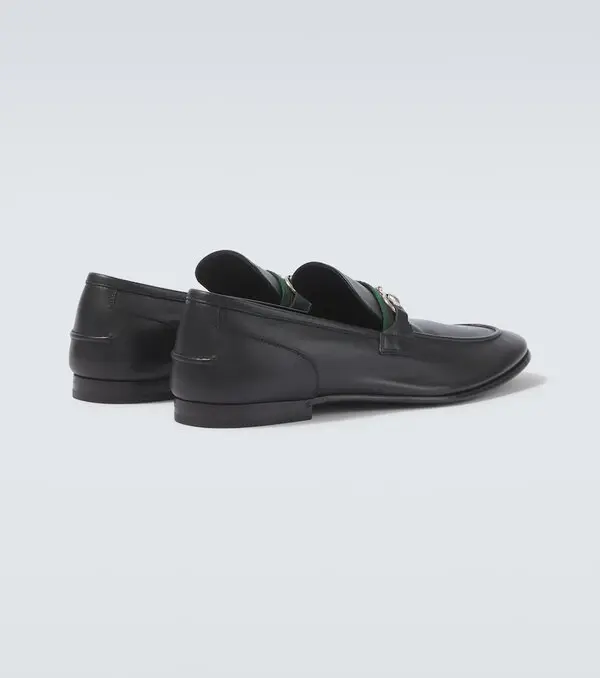 Gucci Horsebit Leather Loafers - Black