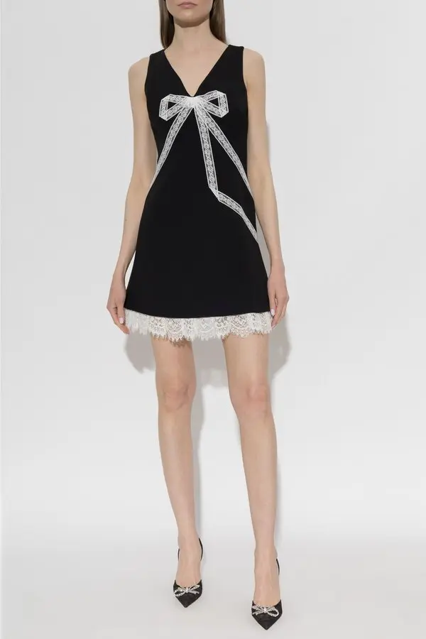 SELF-PORTRAIT Dress With Lace Trim