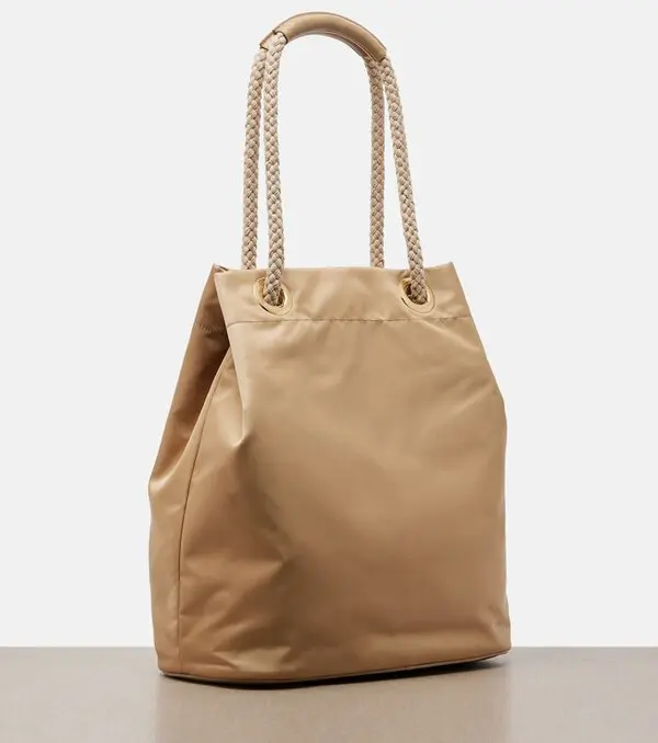 Prada Large Re-nylon Bucket Bag - Beige