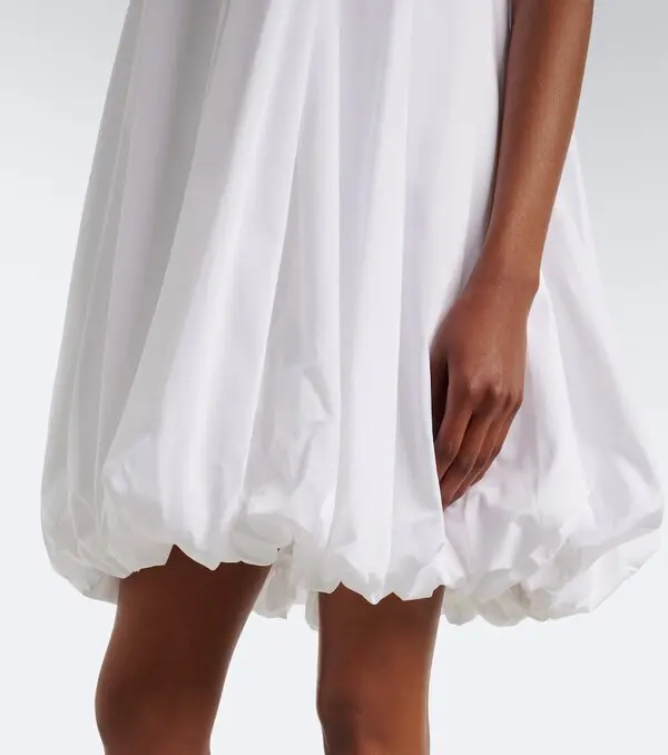 Alaïa Halterneck Cotton Poplin Minidress