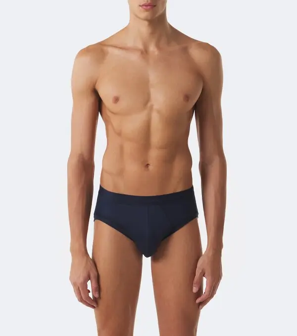 Zimmerli Cotton Jersey Briefs - Blue