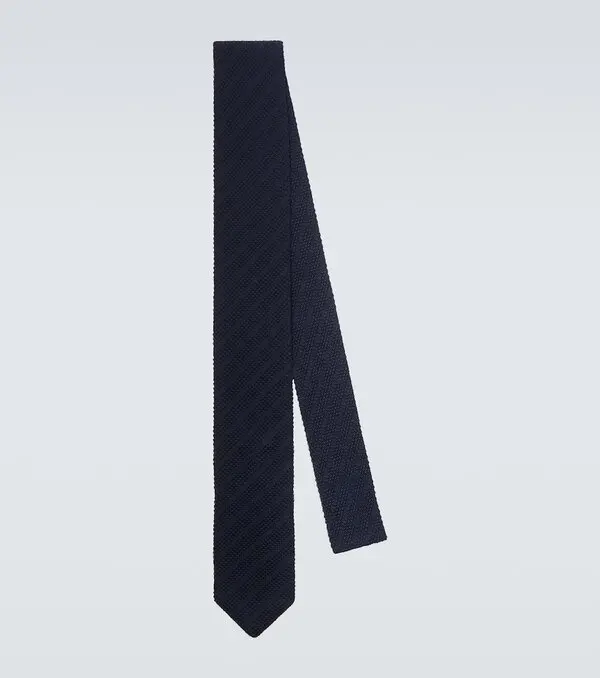 Brunello Cucinelli Silk Neck Tie - Blue