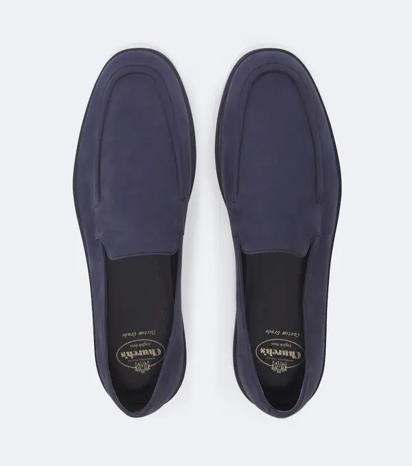 Church's Stanley Nubuck Leather Loafers Navy