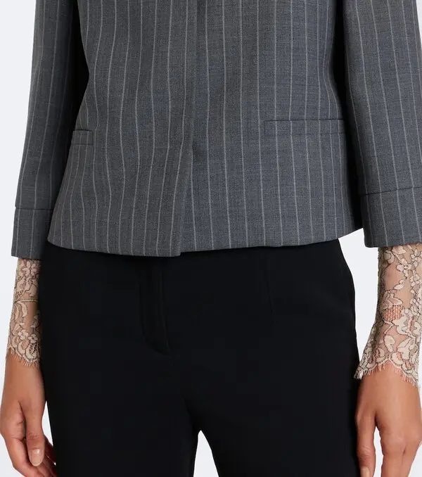Valentino Garavani Pinstripe Virgin Wool Jacket