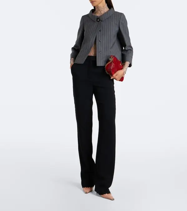 Valentino Garavani Pinstripe Virgin Wool Jacket