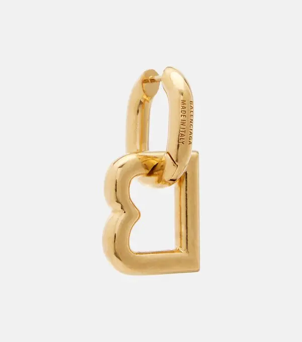 Balenciaga Brass Hoop Earrings
