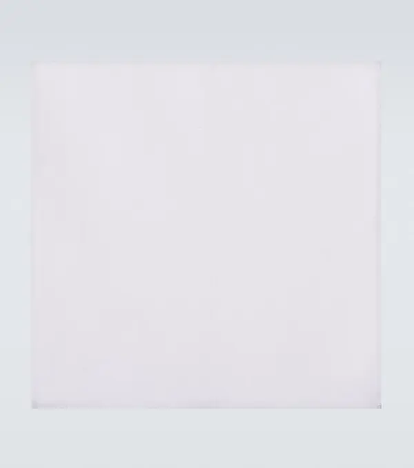 Brunello Cucinelli Cotton Pocket Square - White