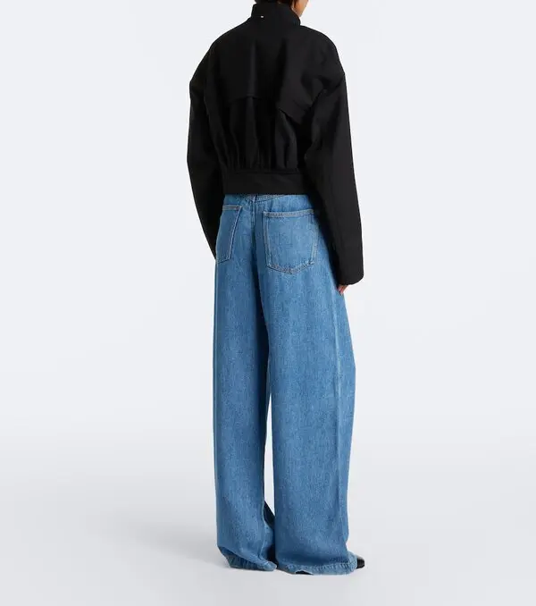 Sportmax Wide-leg Jeans In Midnightblue Vintage