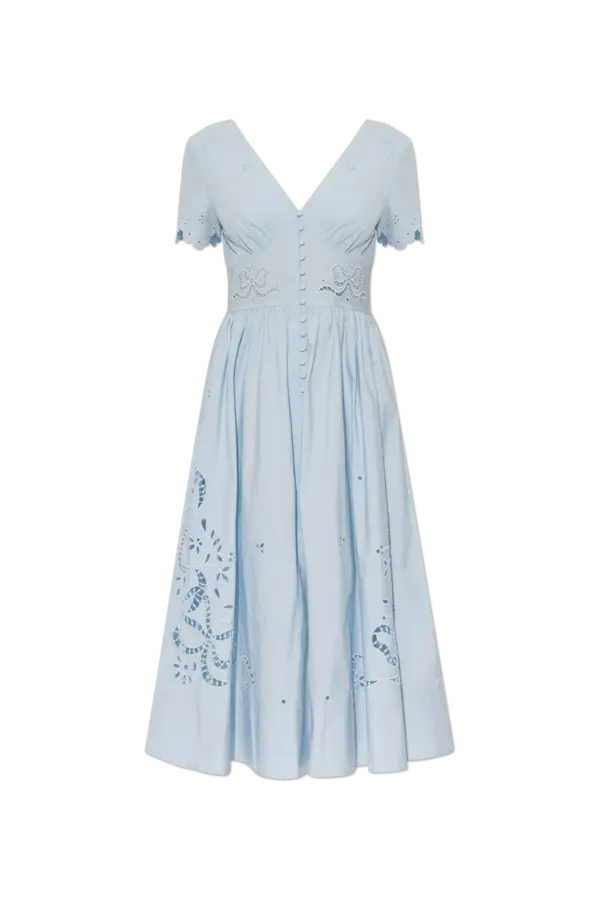 SELF-PORTRAIT V-neck Dress - Blue
