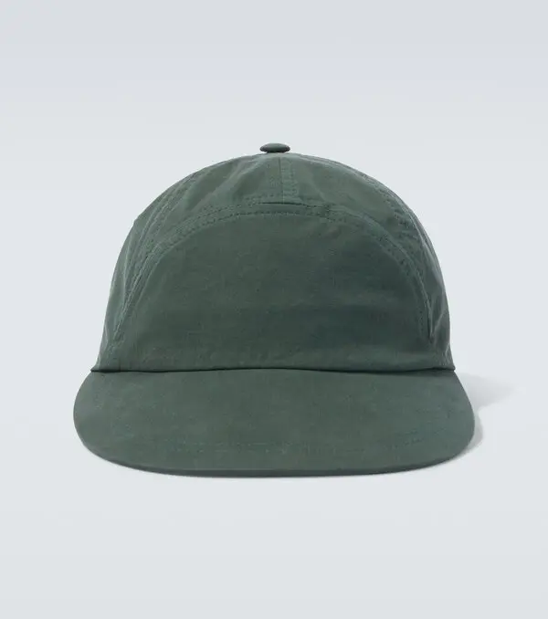 THE ROW Wald Baseball Cap In Cotton And Cashmere - Green