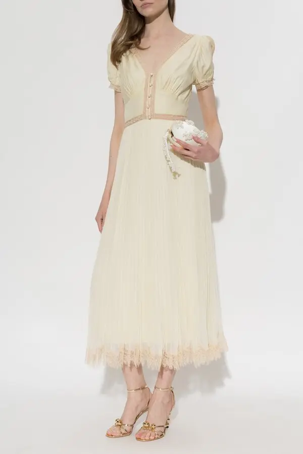 SELF-PORTRAIT Dress With Lace Inserts