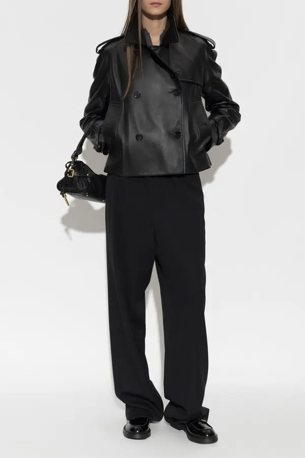 Burberry Mayfair’ Leather Jacket