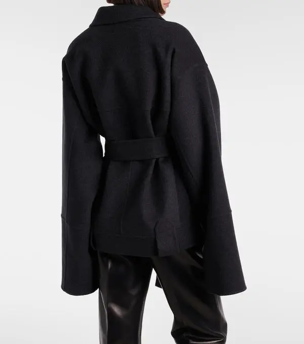 Khaite Alder Belted Wool Jacket