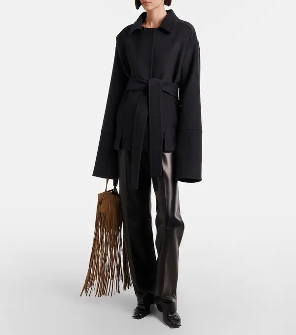 Khaite Alder Belted Wool Jacket