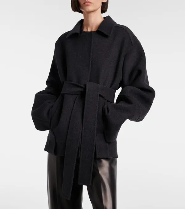 Khaite Alder Belted Wool Jacket