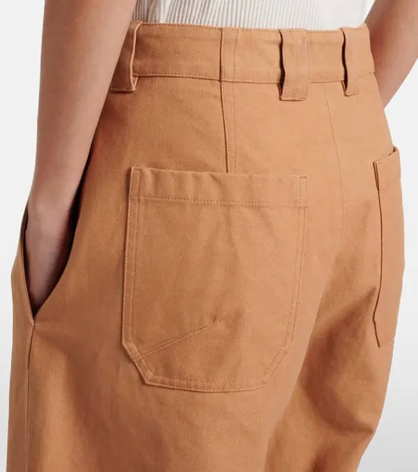 Chloé Cropped Barrel-leg Pants