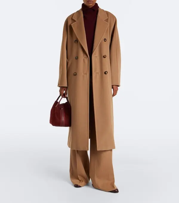 Max Mara Camel Hair Wide-leg Trousers