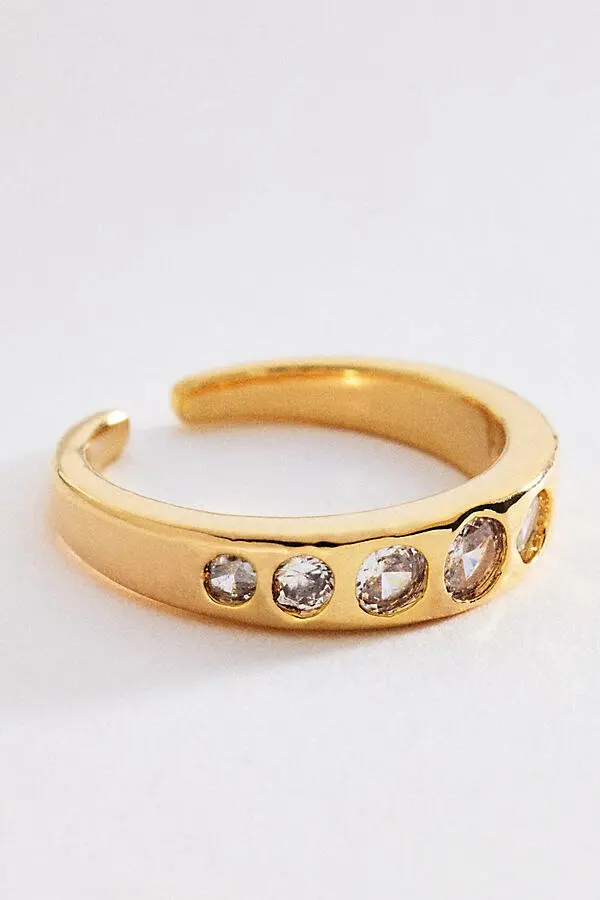 Anthropologie Crystal Bezel Rg - Gold