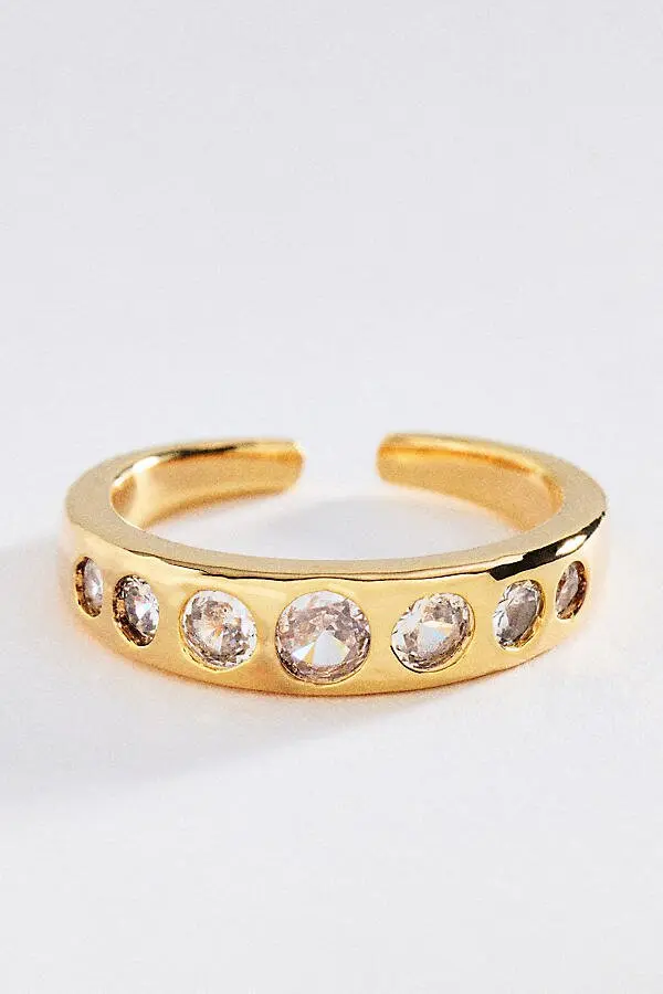 Anthropologie Crystal Bezel Rg - Gold