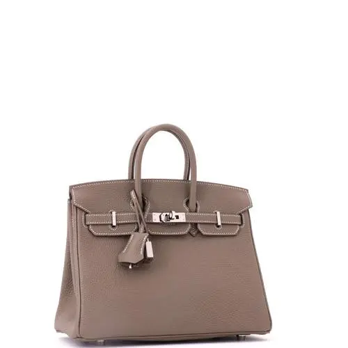 Hermès Birkin Handbag Togo With Palladium Hardware 25