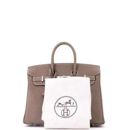 Hermès Birkin Handbag Togo With Palladium Hardware 25