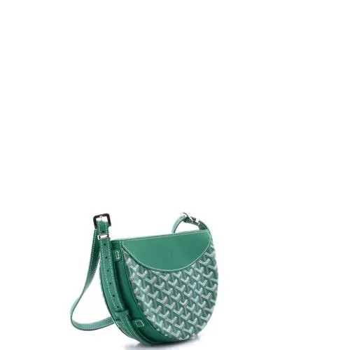 Goyard Hirondelle Shoulder Bag Coated Canvas And Leather - Green
