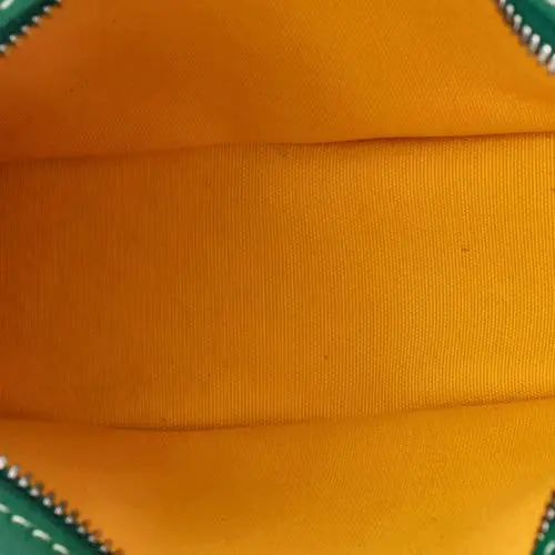 Goyard Hirondelle Shoulder Bag Coated Canvas And Leather - Green