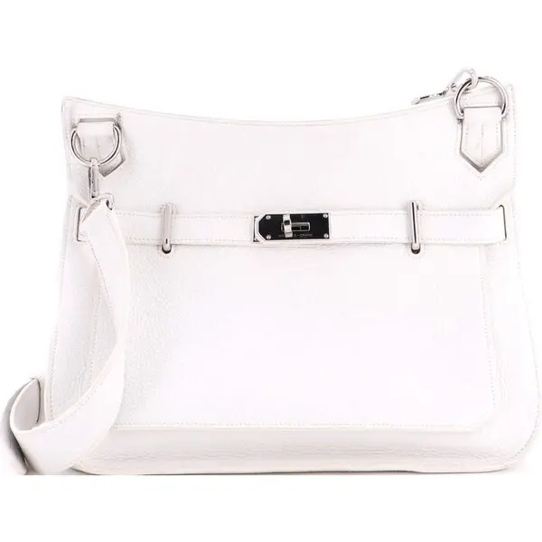 Hermès Jypsiere Bag Clemence 34 - Blanc