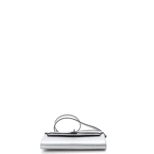 Hermès Kelly To Go Wallet Metallic Chevre Chamkilight - Metallic Silver