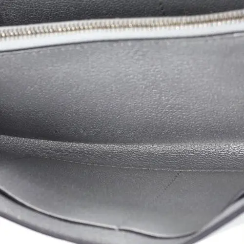 Hermès Kelly To Go Wallet Metallic Chevre Chamkilight - Metallic Silver