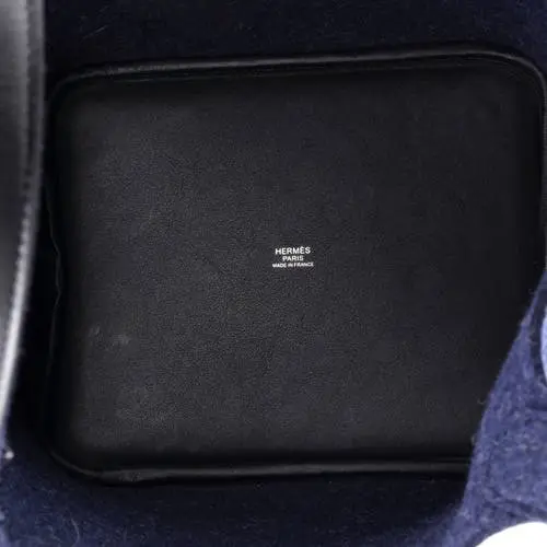 Hermès Picotin Lock Bag Felt With Leather Mm - Blue