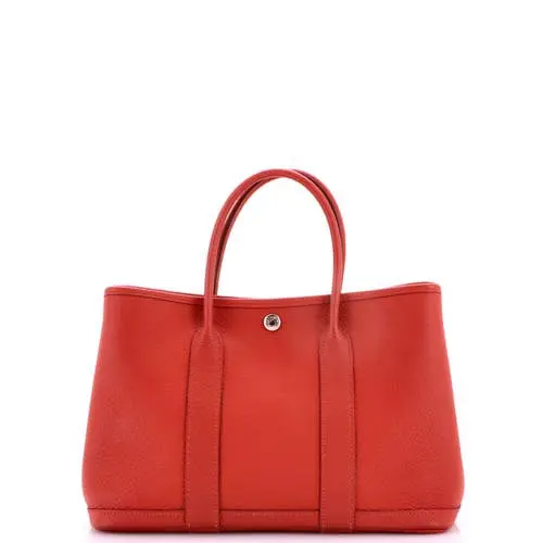 Hermès Garden Party Tote Leather 30 - Red