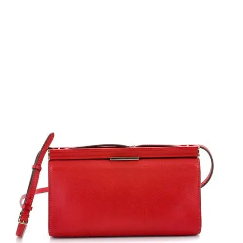 Hermès Clic-h Shoulder Bag Evercolor 21 - Red