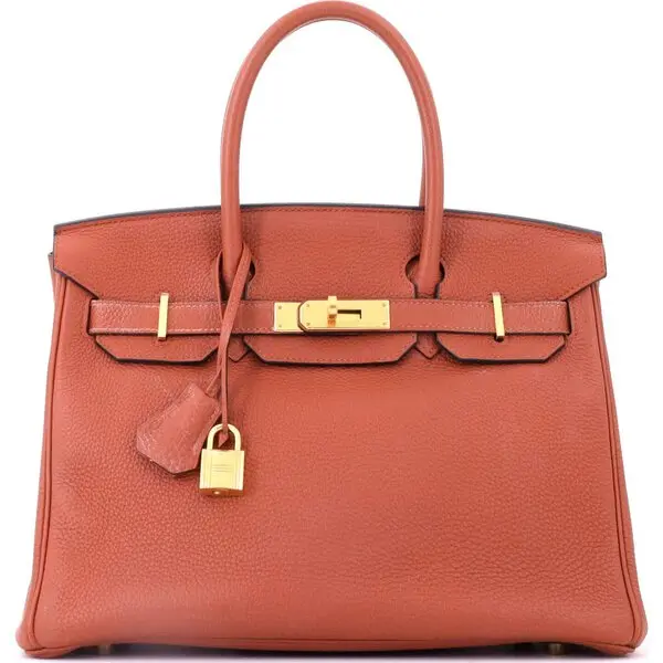 Hermès Birkin Handbag Togo With Gold Hardware 30 - Brown