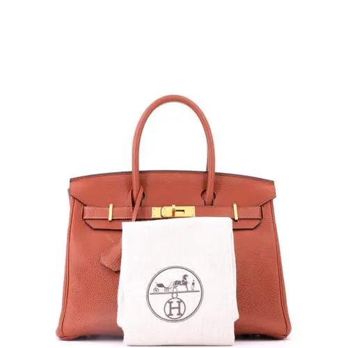 Hermès Birkin Handbag Togo With Gold Hardware 30 - Brown