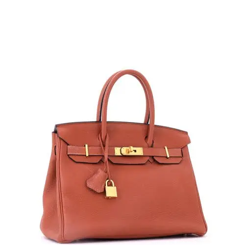 Hermès Birkin Handbag Togo With Gold Hardware 30 - Brown