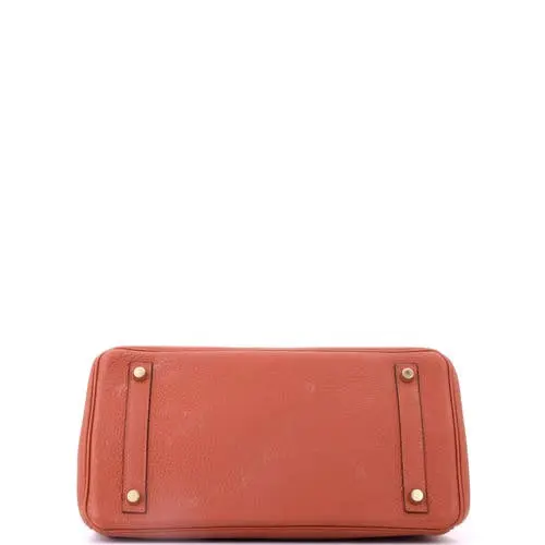 Hermès Birkin Handbag Togo With Gold Hardware 30 - Brown