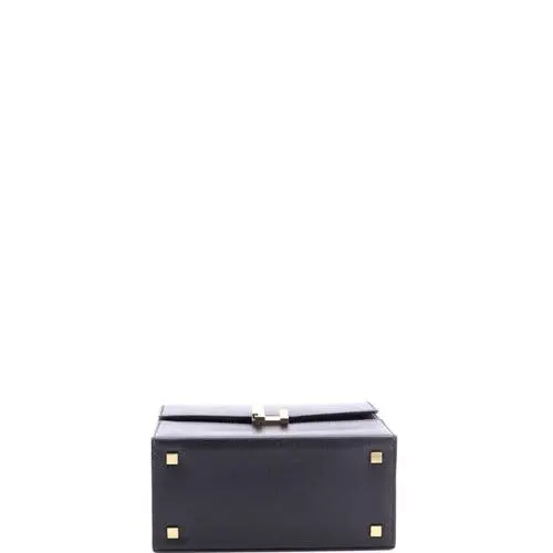 Hermès Cinhetic Top Handle Bag Chevre Chamkila - Black