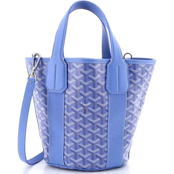 Goyard Belharra Tote Coated Canvas Pm - Blue