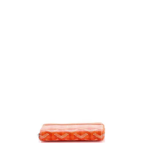 Goyard Matignon Zip Wallet Coated Canvas With Leather Pm