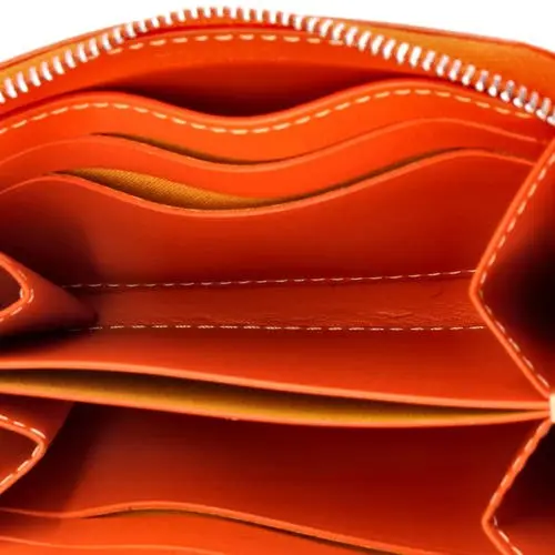 Goyard Matignon Zip Wallet Coated Canvas With Leather Pm