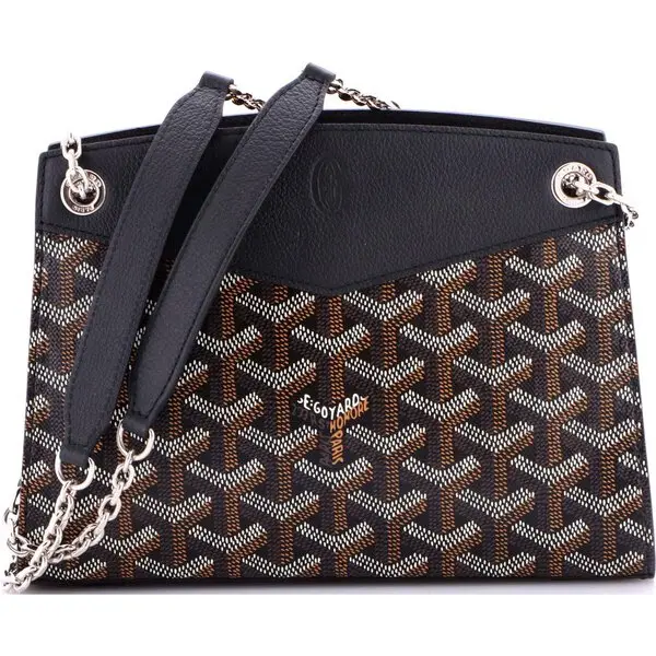 Goyard Structured Rouette Chain Shoulder Bag Coated Canvas Mini