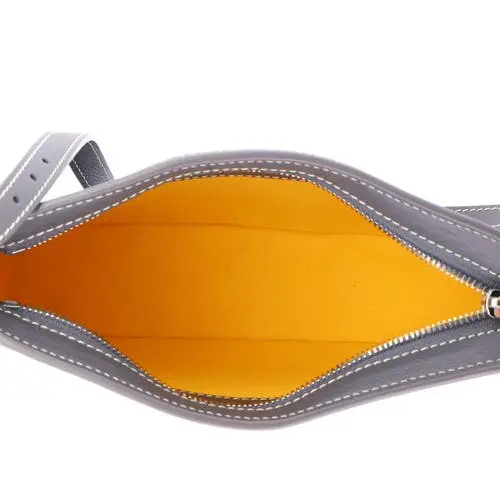 Goyard Hirondelle Shoulder Bag Coated Canvas And Leather - Grey