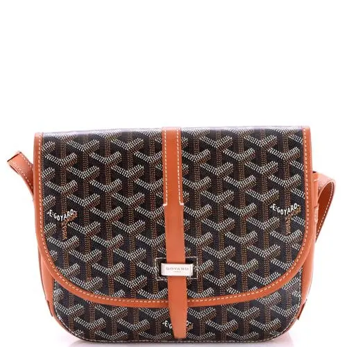 Goyard Belvedere Ii Messenger Bag Coated Canvas Pm - Brown