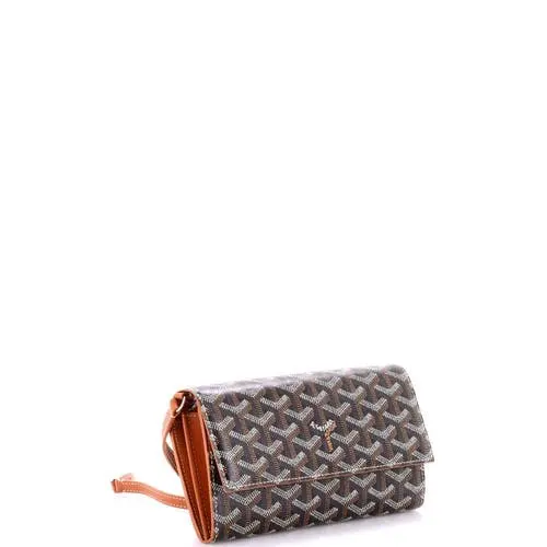 Goyard Varenne Continental Wallet With Strap Coated Canvas