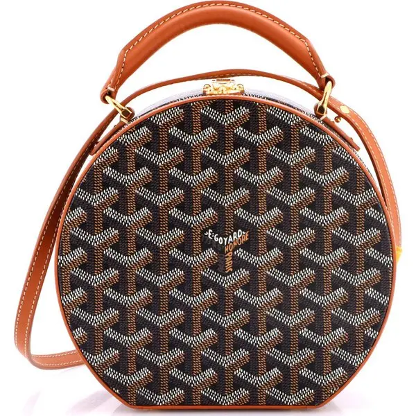 Goyard Alto Hatbox Bag Coated Canvas - Brown