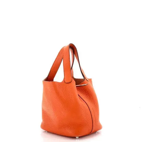 Hermès Picotin Lock Bag Clemence Pm - Orange