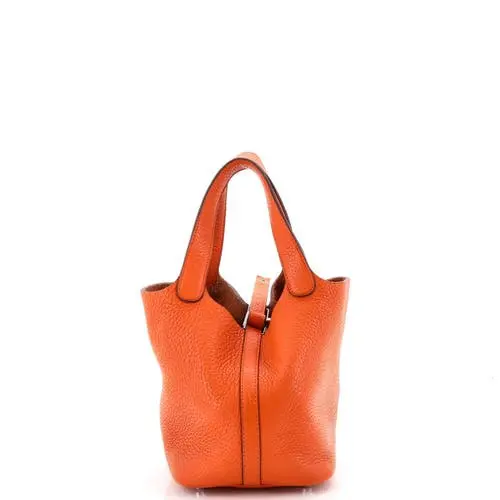 Hermès Picotin Lock Bag Clemence Pm - Orange