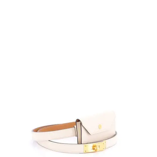 Hermès Kelly Pocket Belt Leather Thin - White